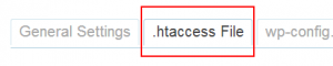 How to Restore the htaccess File