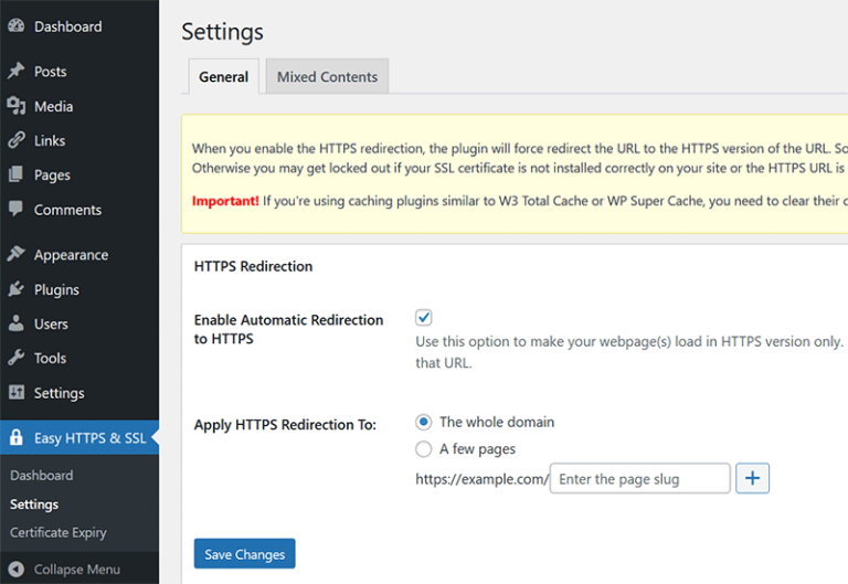 WordPress Easy HTTPS Redirection Plugin - Tips and Tricks HQ
